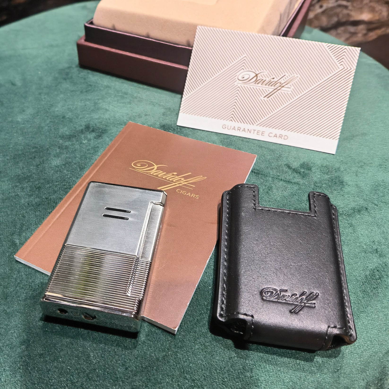Davidoff Jetflame Lighter Palladium Coated – Double Bay Cigar & Pipe