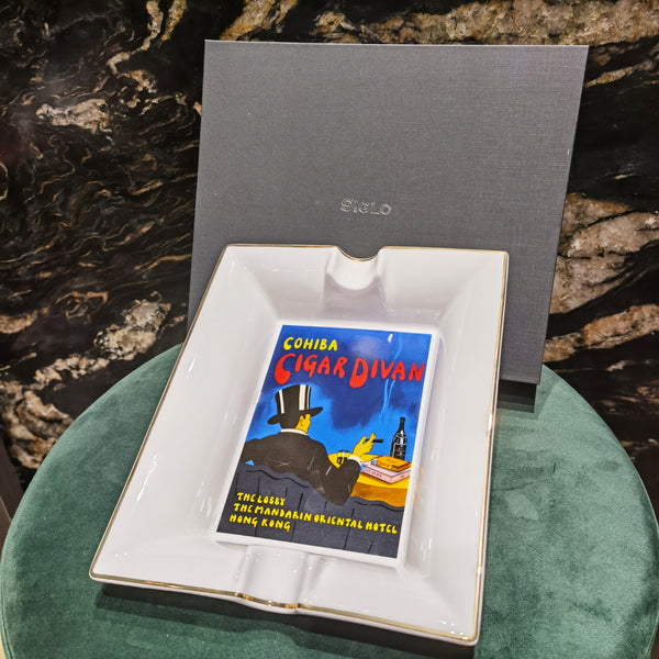 Siglo COHIBA Divan Ceramic Cigar 2 Slot Ashtray Cigar Holder – Double ...